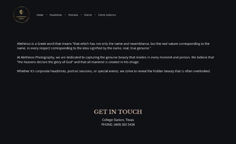 Home - Alethinos Photography