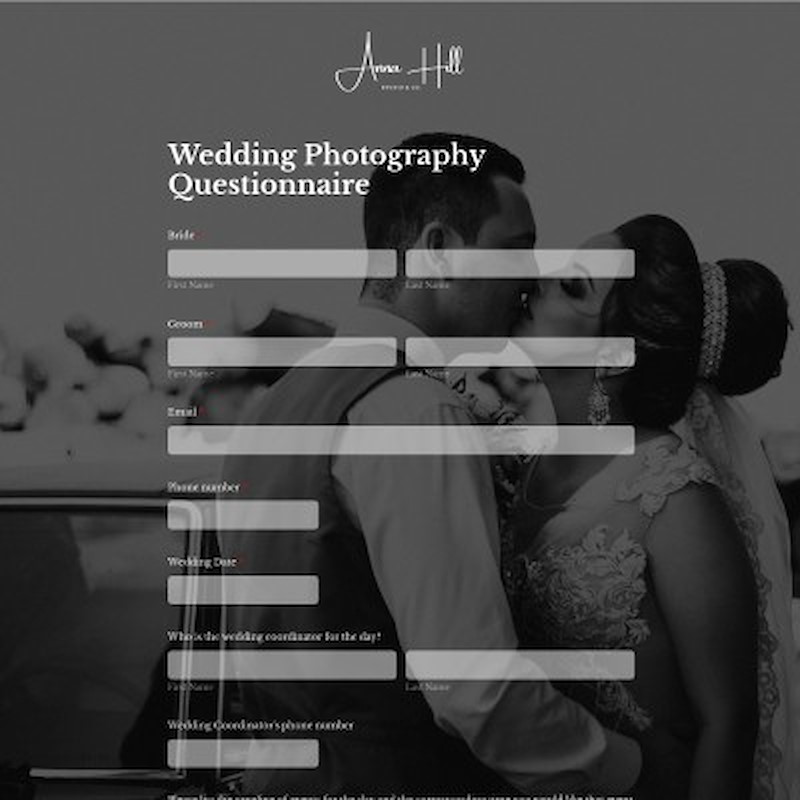 12 Free Photography Form Templates - Lightfolio