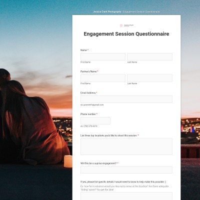 Maternity Session Questionnaire | Lightfolio