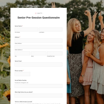 Family Portrait Session Questionnaire | Lightfolio