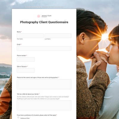 14 Free Photography Form Templates - Lightfolio