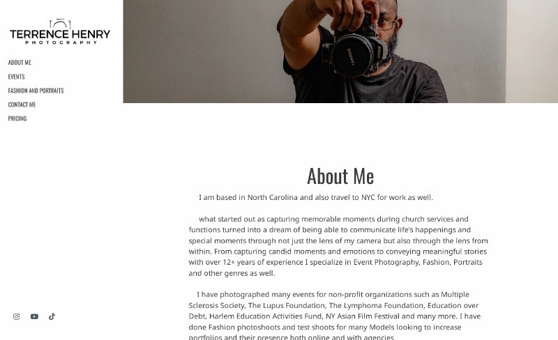 About Me - Terrence Henry | Phototgraphy